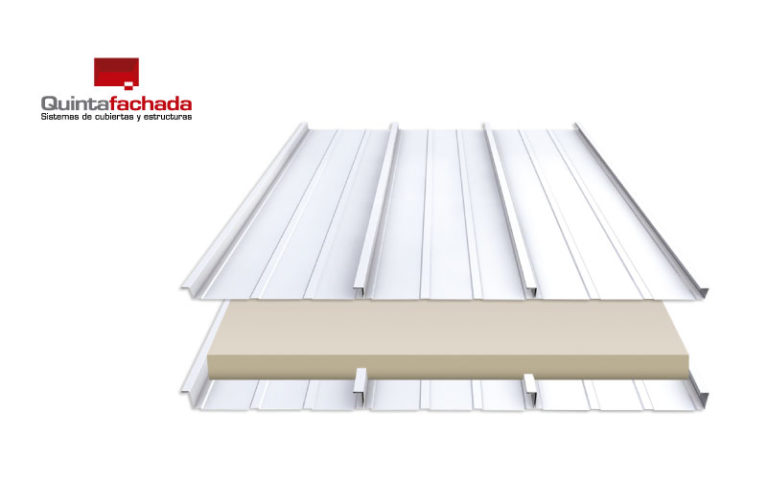 Teja tipo sandwich - Panel inyectado